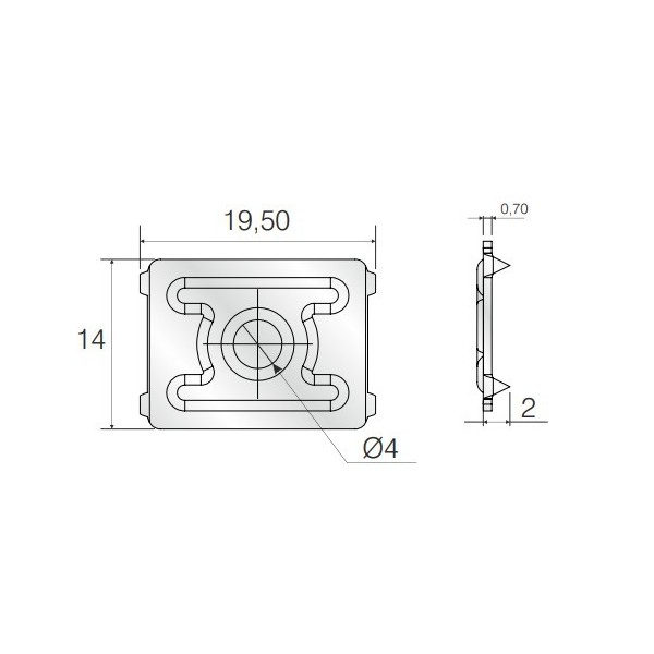 Back connection plate