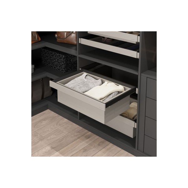 Undermount large drawer, Leather Touch,800, anthracite