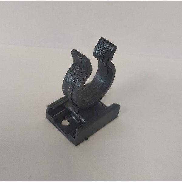 Plastic plinth holder with a plate (clip), black