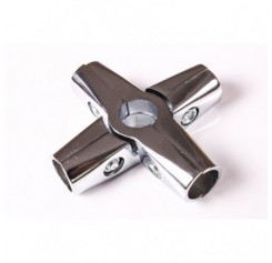 Four-way d25 tube connector