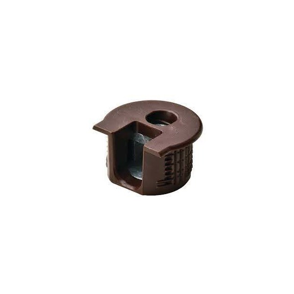 “Raffix” eccentric connector 16mm, brown
