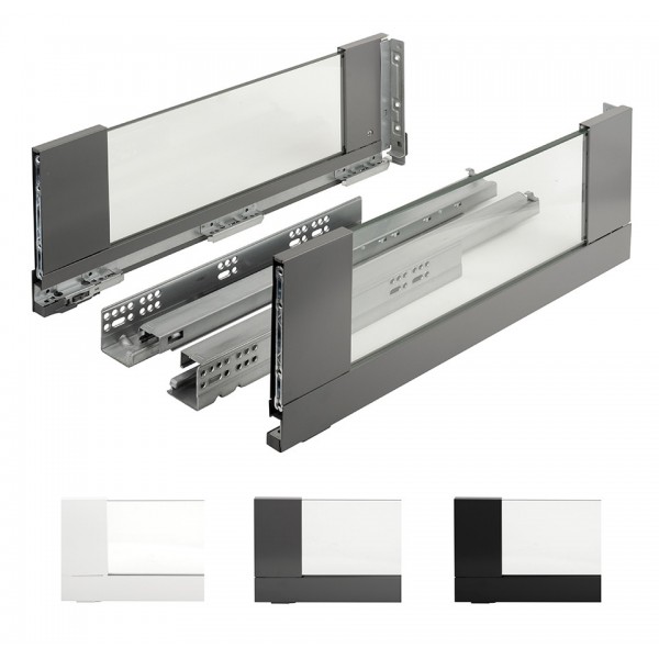 StrongMax stalčiaus komplektas, H185 L450 , soft close, antracitas ...