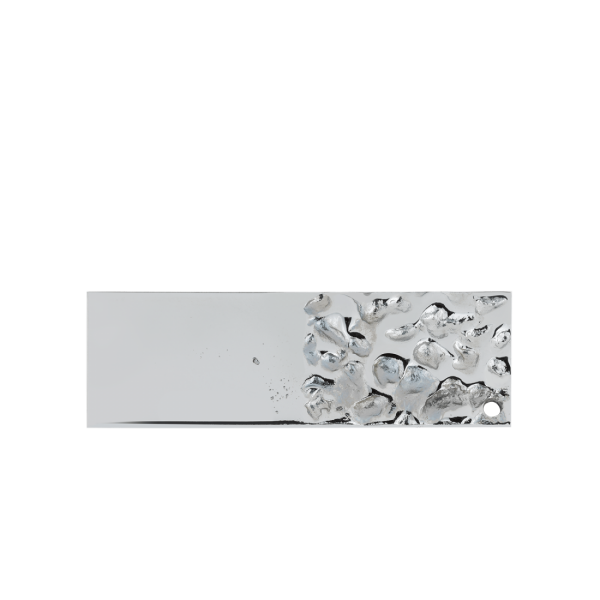Wall decor Shark Mini 0.1 127 x 55 mm chrome color